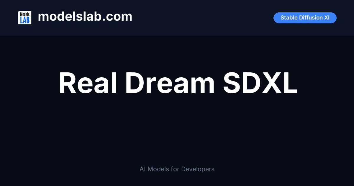 Real Dream SDXL API | ModelsLab | Stable Diffusion Xl AI Model | Model ...